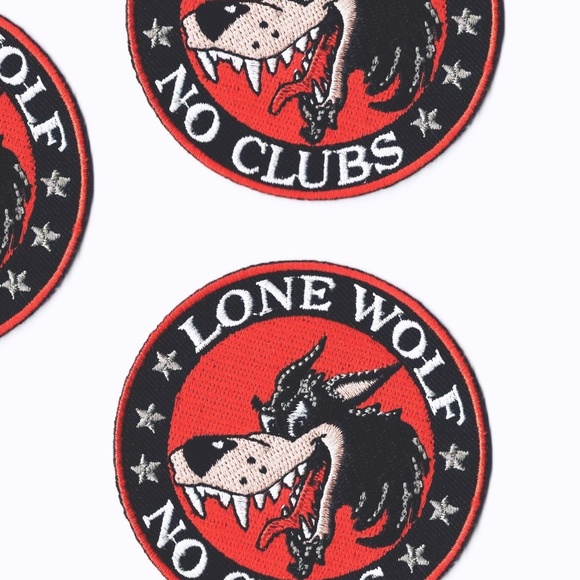Other | New 3pack Lone Wolf No Club Biker Vest Patches | Poshmark